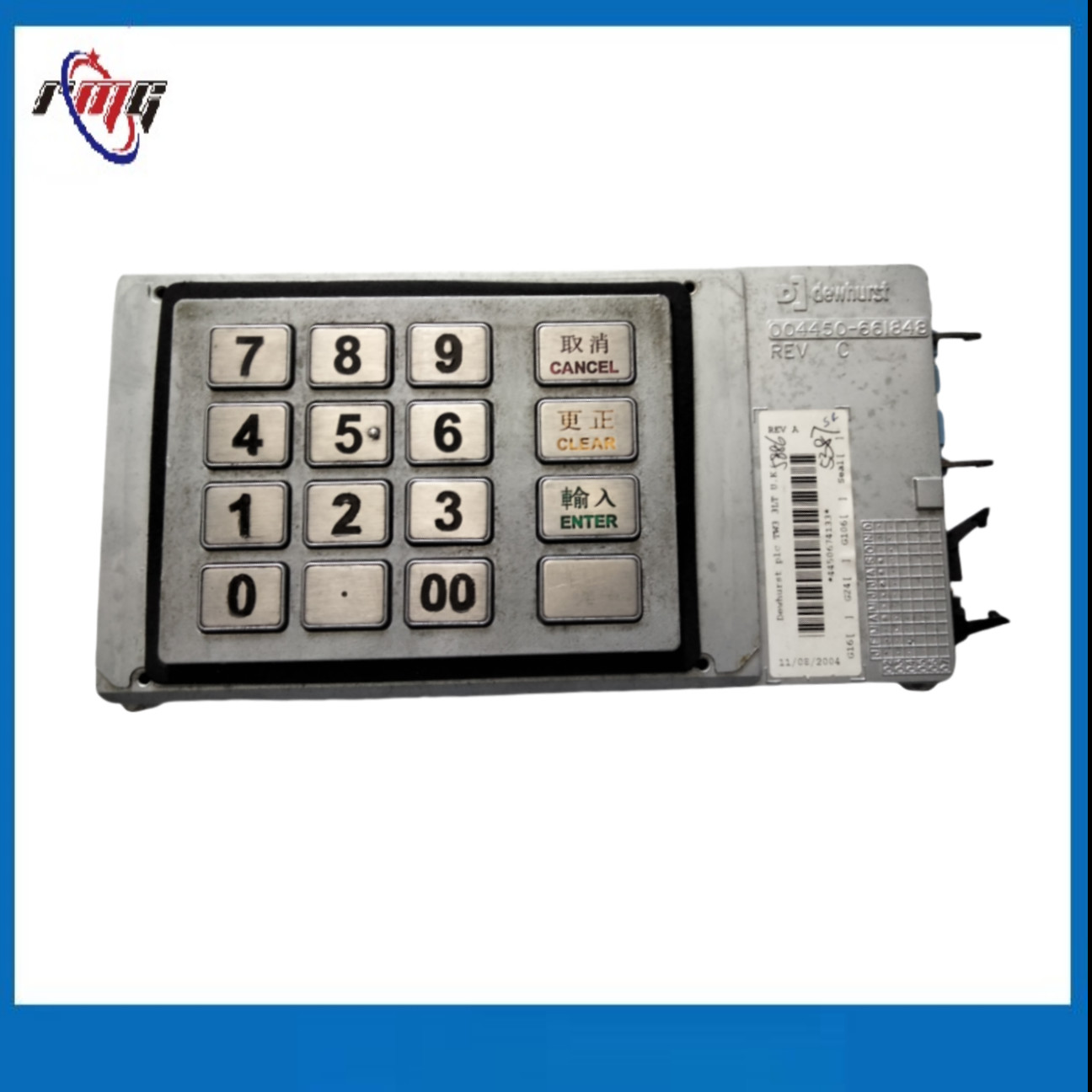 445-0661000 NCR EPP FRC00001 C1 Keyboard ATM Spare Parts